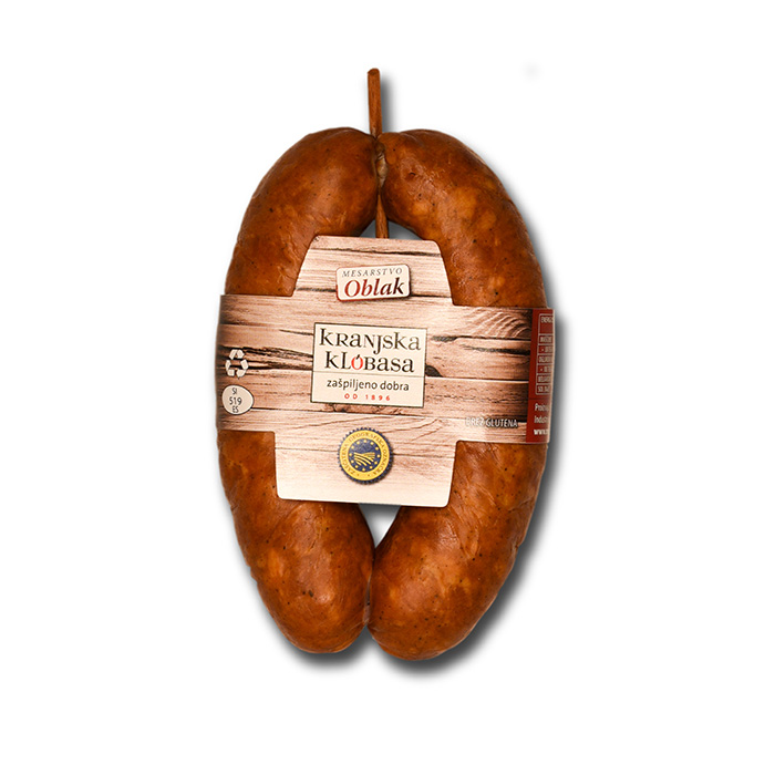Klobasa kranjska s certifikatom, 250 g, 5 parov – Kvibo