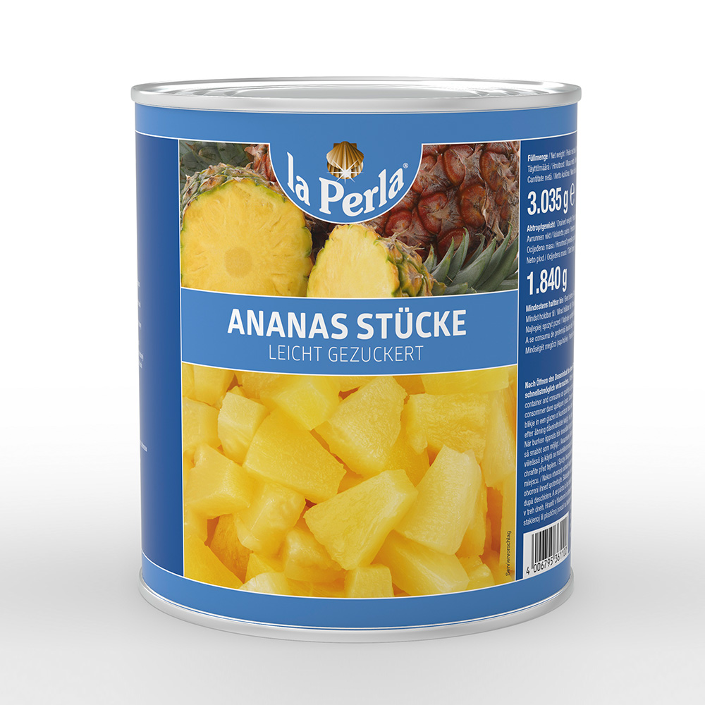 Kompot ananas koščki, 3100 ml – Kvibo