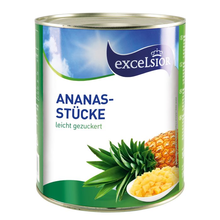 Kompot ananas koščki, 3100 ml – Kvibo